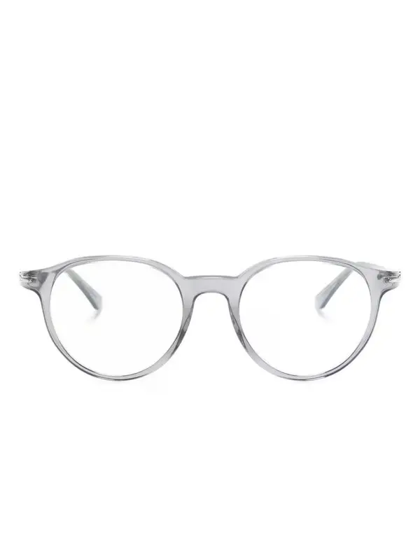 Montblanc Translucent Round Frame Eyeglasses - Grey