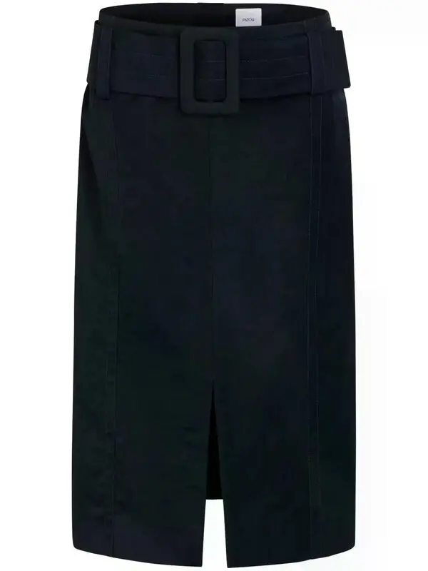 PATOU Belted Midi Skirt