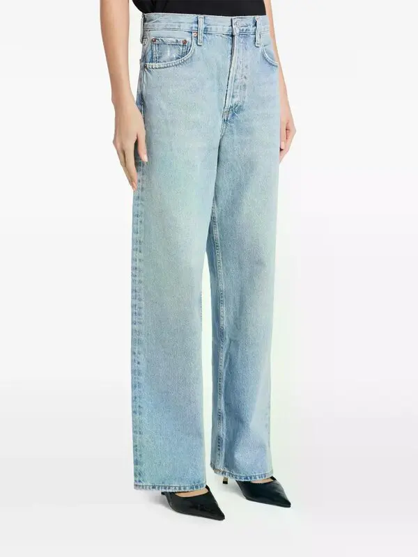 AGOLDE Straight-leg Washed Denim Jeans