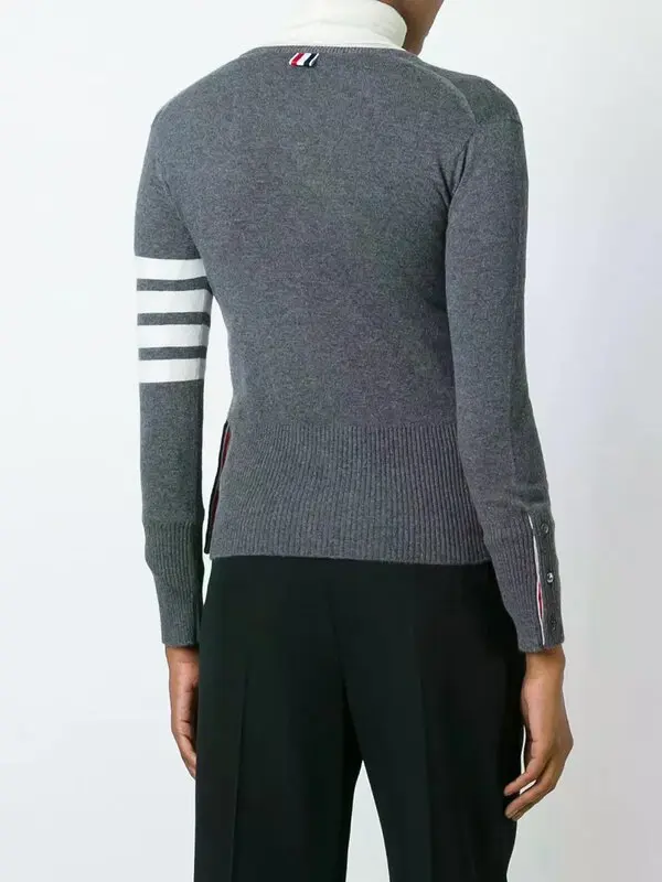 Thom Browne Stripe-detail Cashmere Cardigan