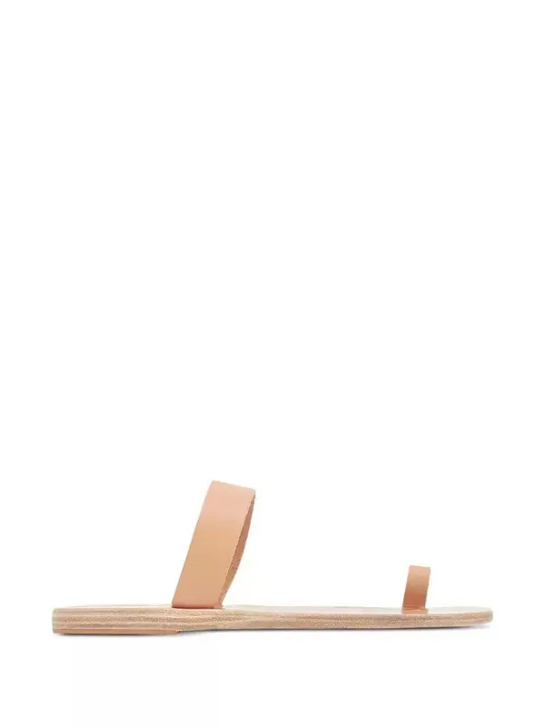 ANCIENT GREEK SANDALS Thalia Flat Sandals In Leather - Neutrals