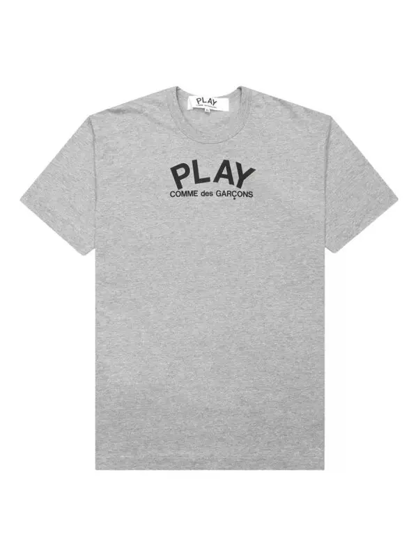 Play Comme Des Garcon Logo Print Crewneck T-shirt