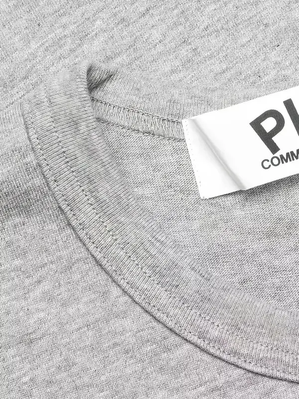 Play Comme Des Garcon Logo Print Crewneck T-shirt