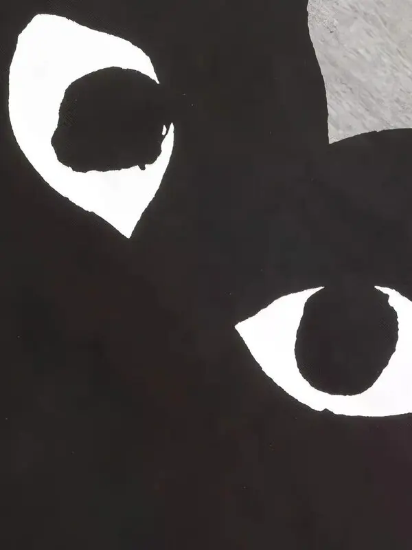 Play Comme Des Garcon Logo Print Crewneck T-shirt