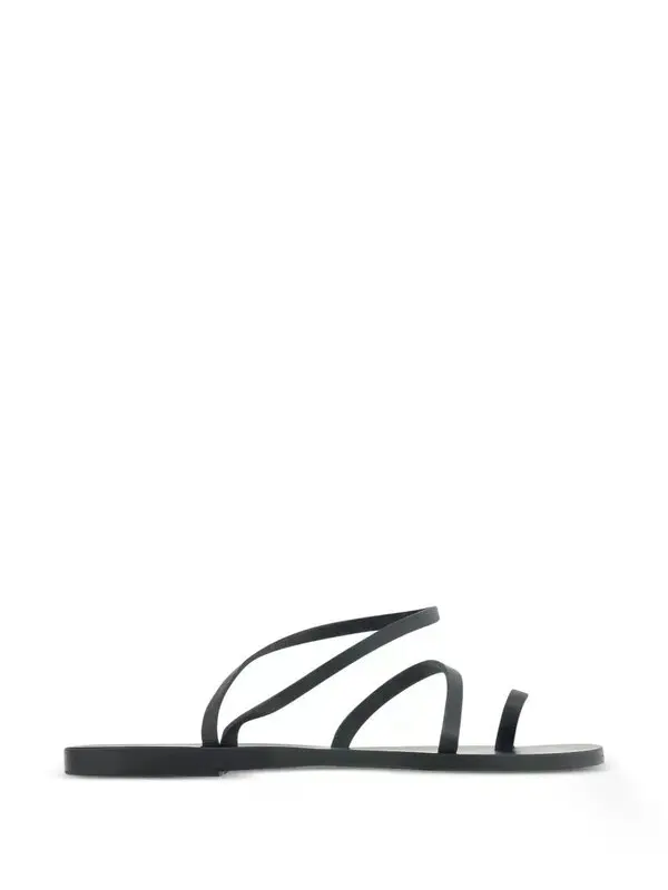 ANCIENT GREEK SANDALS Leather Open-toe Sandals - Black