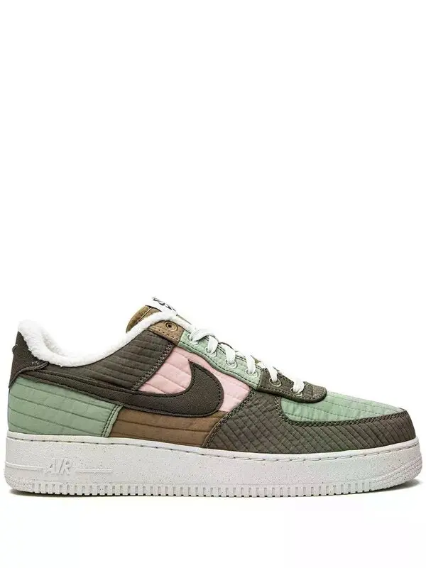 Nike Force 1 Low Quilted Panel Sneakers - Green