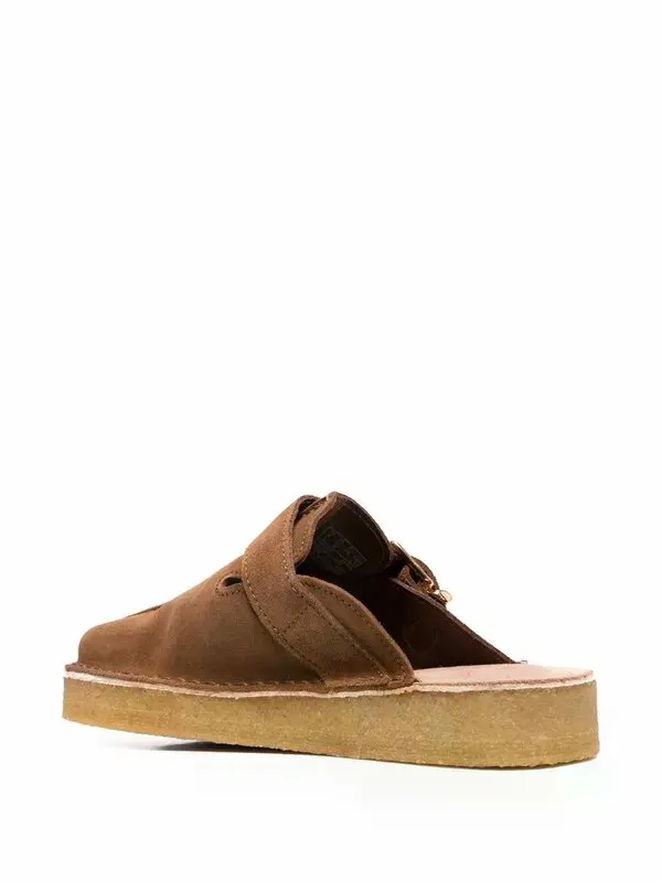 Clarks Suede Slip-on Mules With Draped Tassel Detailing