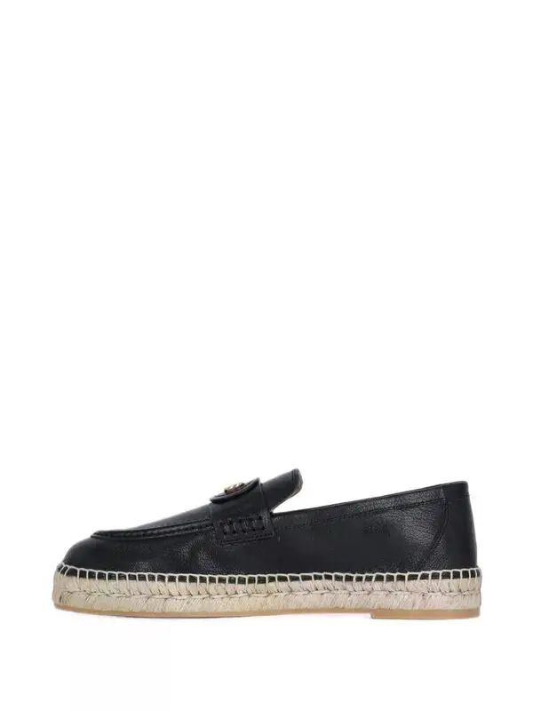 Valentino Garavani Palm Avenue Calfskin Loafers - Black