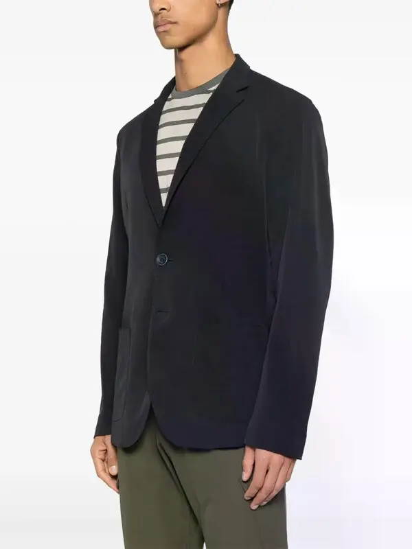 Herno Textured Two-button Blazer - Blue
