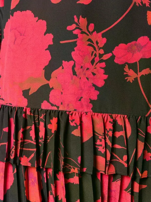Valentino Garavani Floral Print Silk Blouse