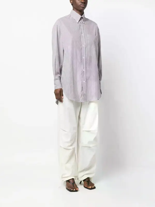 BLANCA VITA Striped Cotton Shirt