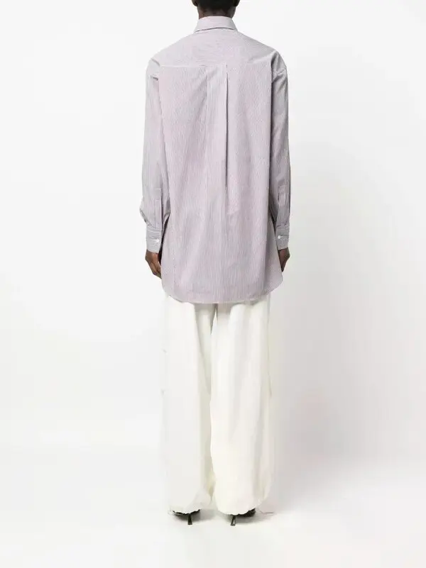 BLANCA VITA Striped Cotton Shirt