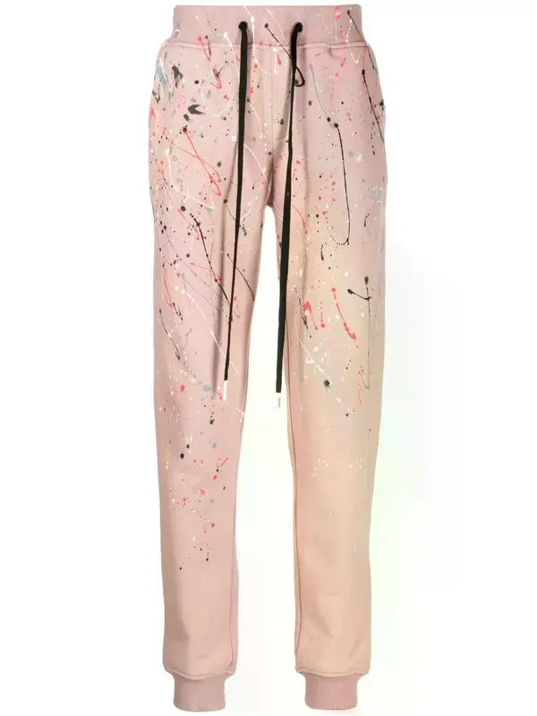 HACULLA. Paint-splatter Track Pants - Pink
