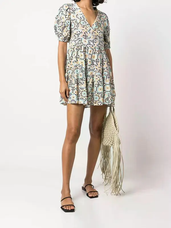 LEMLEM Telem Graphic-print Mini Dress
