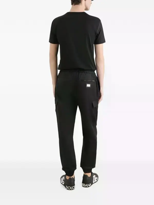 Dolce & Gabbana Cotton T-shirt With Branded Tag - Blue