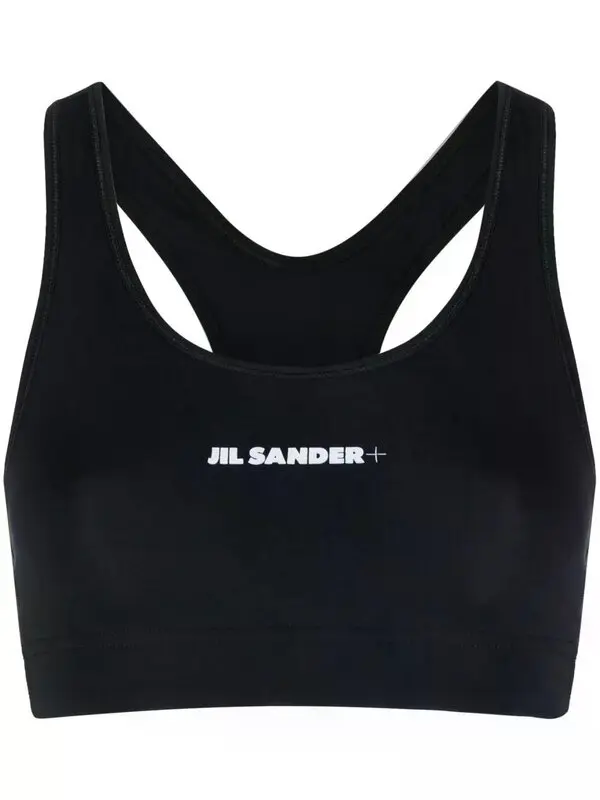 JIL SANDER Logo-print Sports Bra - Black