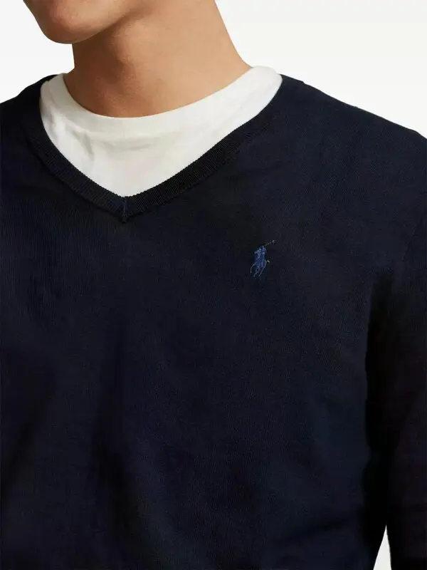 Polo Ralph Lauren Embroidered V-neck Jumper