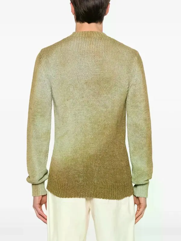 ROBERTO COLLINA Chevron-knit Crew-neck Jumper