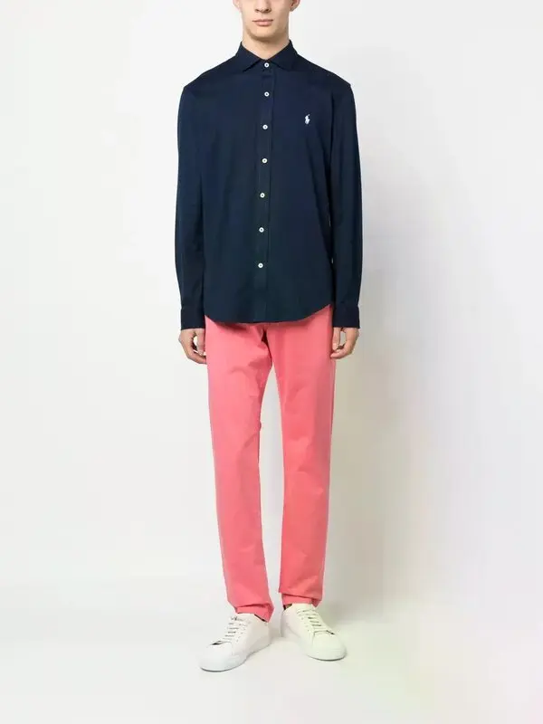 Polo Ralph Lauren Embroidered Polo-pony Shirt - Blue