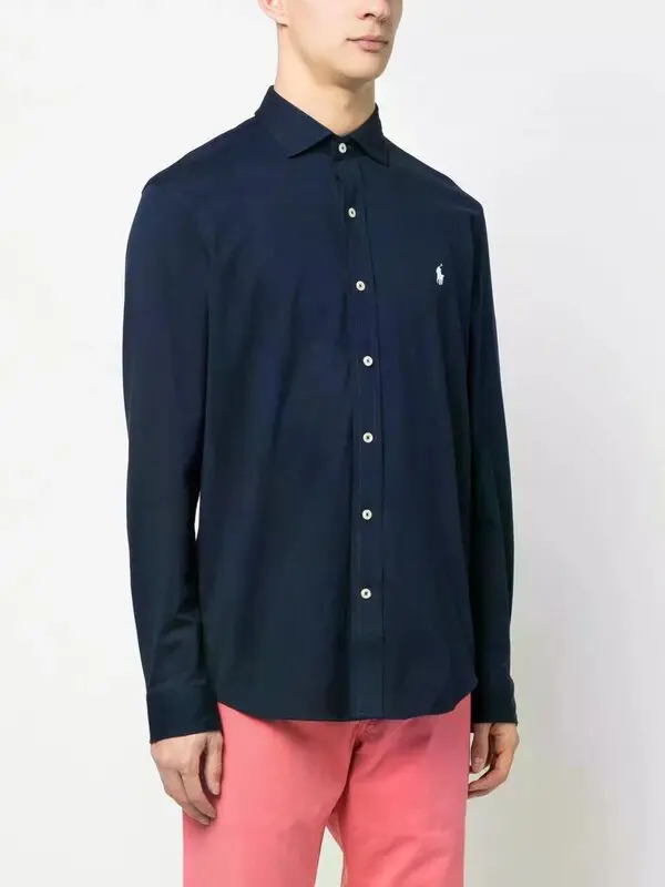 Polo Ralph Lauren Embroidered Polo-pony Shirt - Blue