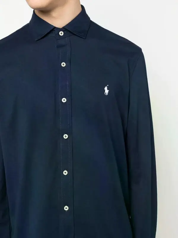 Polo Ralph Lauren Embroidered Polo-pony Shirt - Blue