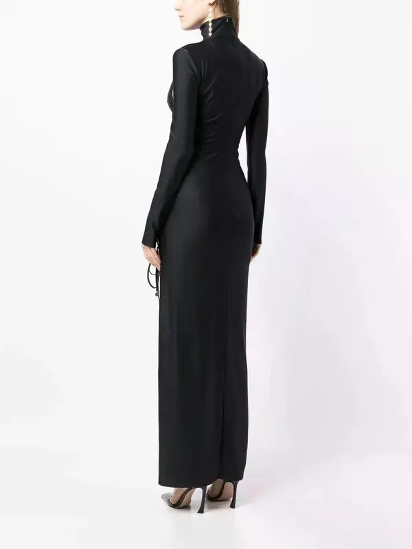 Dundas Open Front Criss-cross Maxi Dress