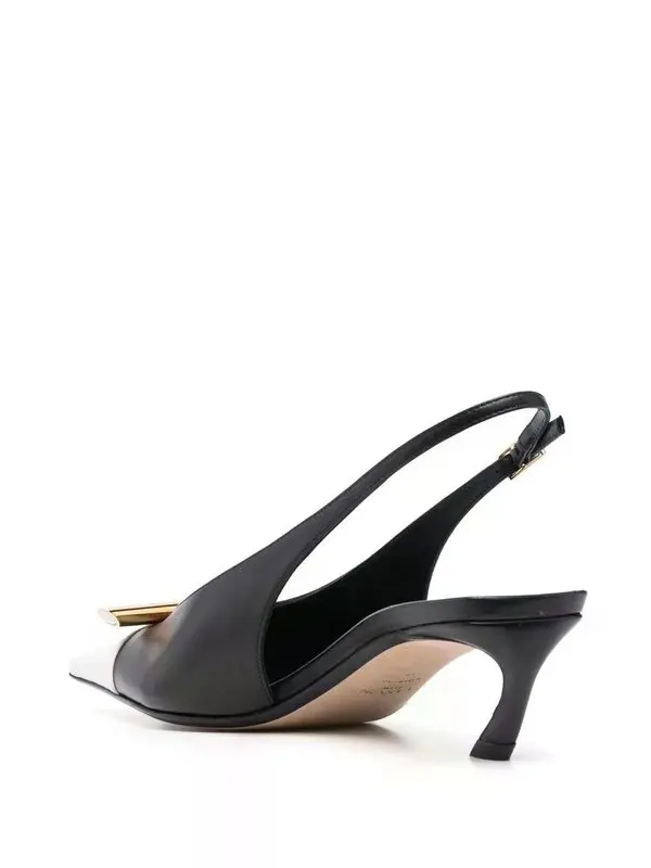 LANVIN Rita 50mm Leather Slingback Pumps