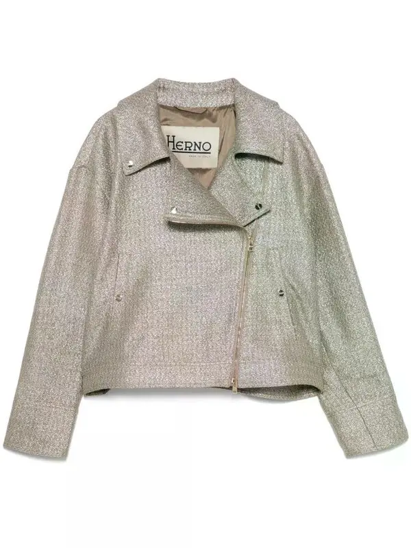 Herno Lurex Biker Jacket