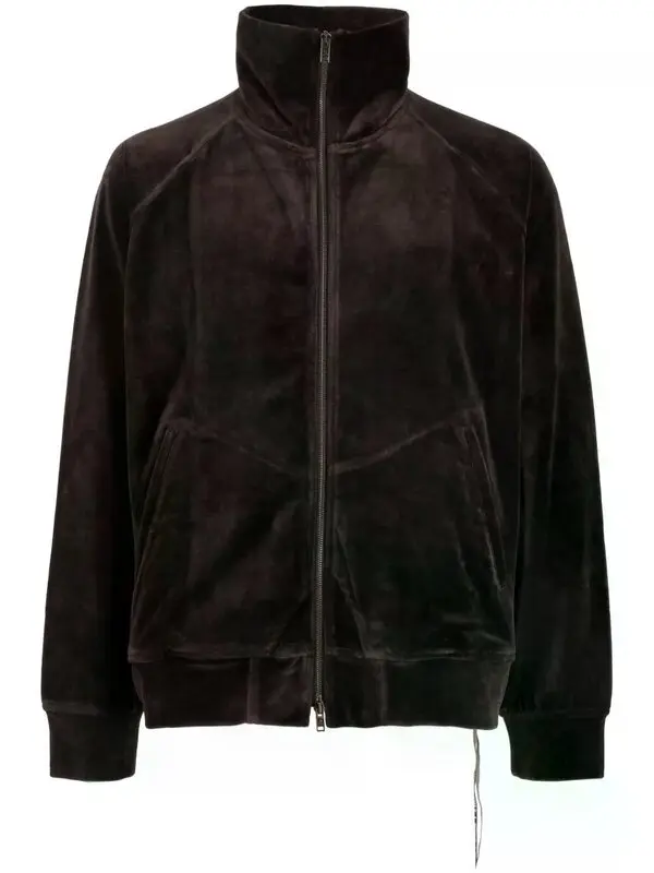 MASTERMIND WORLD Skull-embroidered Zip-up Jacket