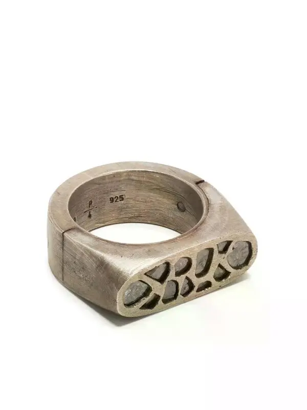 PARTS OF FOUR Sistema Oval Ring - Silver