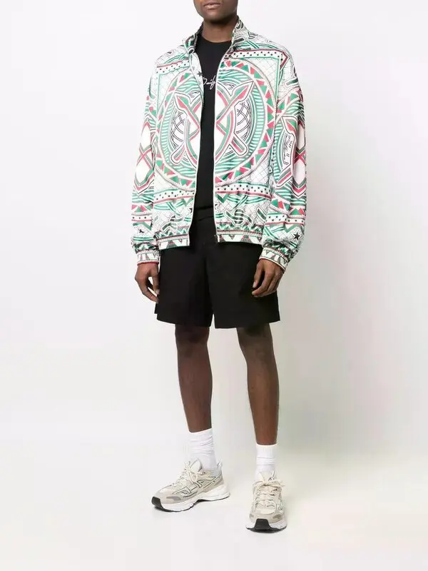DAILY PAPER Abstract Pattern Bomber Jacket