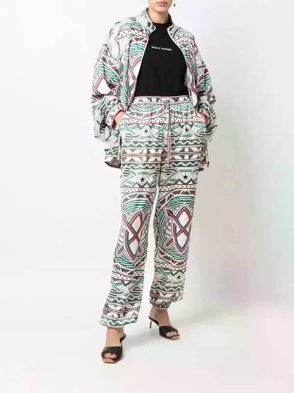 DAILY PAPER Abstract Pattern Bomber Jacket