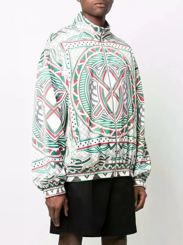 DAILY PAPER Abstract Pattern Bomber Jacket
