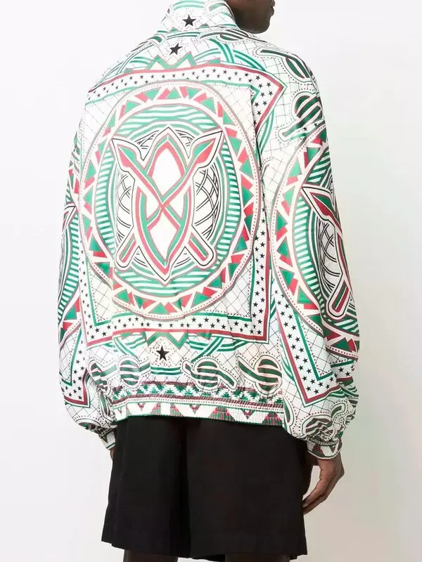 DAILY PAPER Abstract Pattern Bomber Jacket