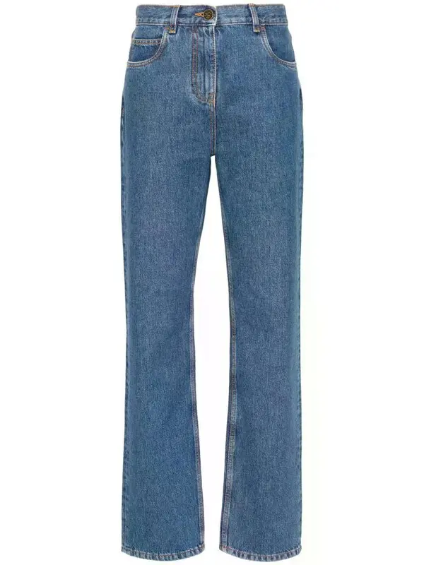 Etro Straight-leg Jeans With Contrast Stitching
