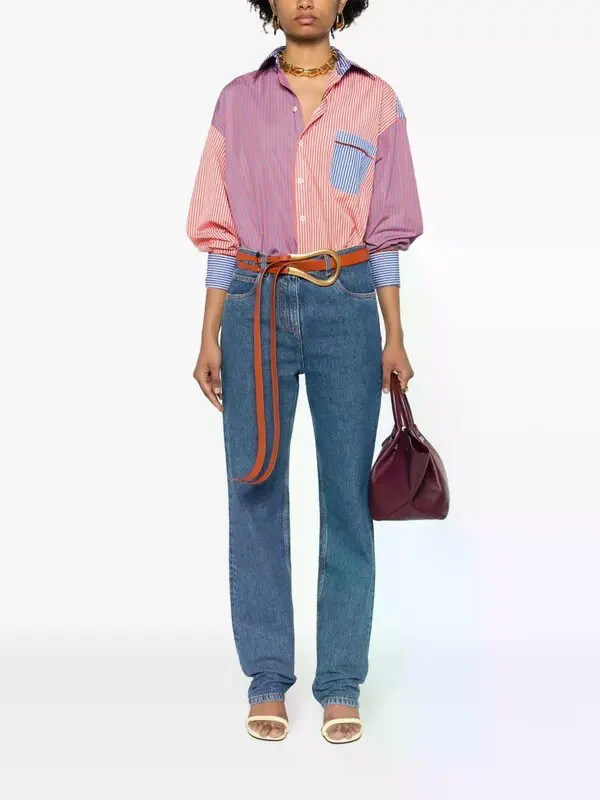 Etro Straight-leg Jeans With Contrast Stitching