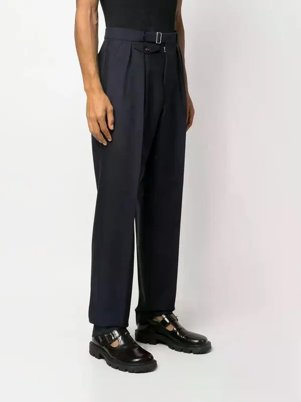 MAISON MARGIELA Four-stitch Tapered Wool Blend Trousers