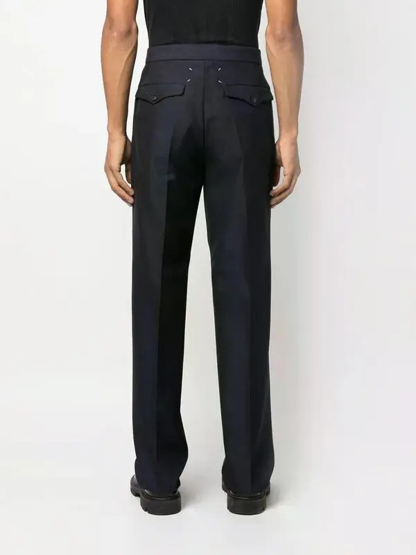 MAISON MARGIELA Four-stitch Tapered Wool Blend Trousers