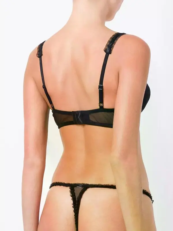 FOLIES BY RENAUD Carla Noir Cut-out Bra - Black