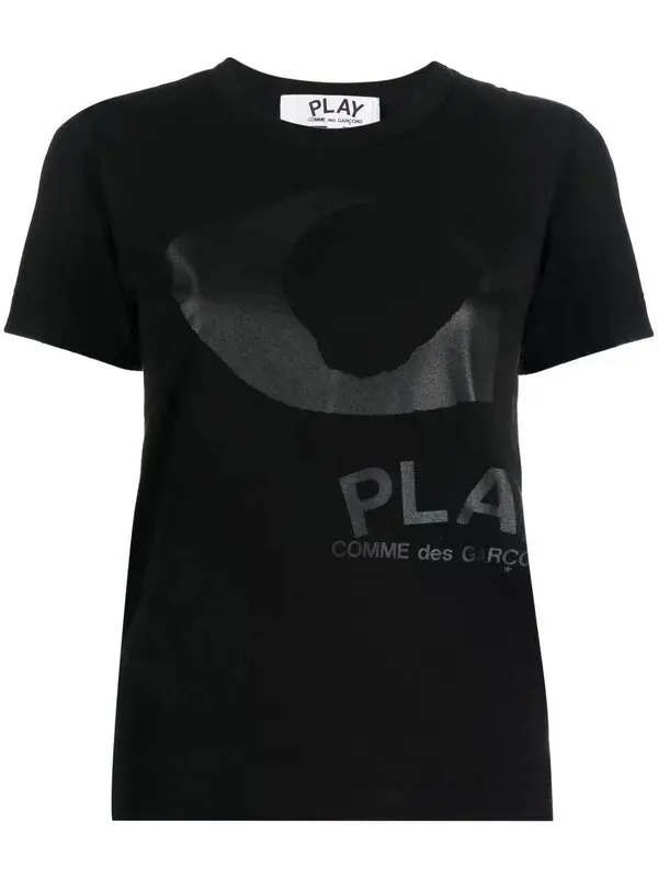 Play Comme Des Garcon Eye Print T-shirt - Black