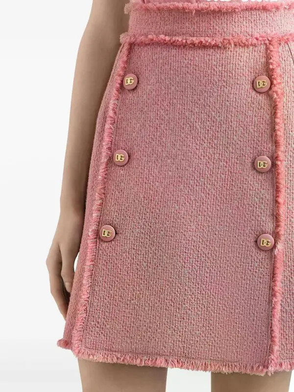 Dolce & Gabbana Dna Logo-engraved Mini Skirt