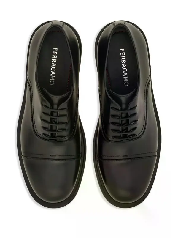 FERRAGAMO Toe-capped Leather Oxford Shoes