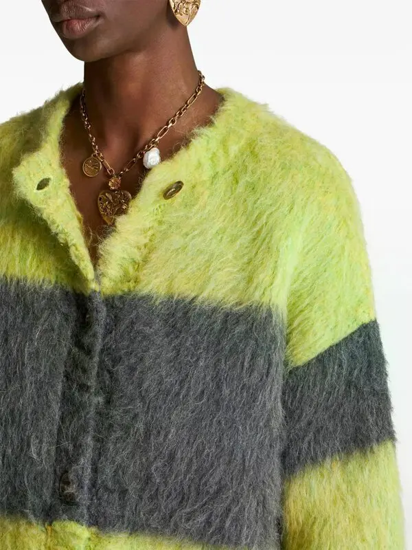 Etro Striped Brushed Cardigan-coat