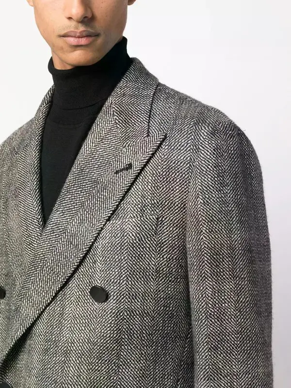 Tagliatore Double-breasted Peaked Lapel Coat