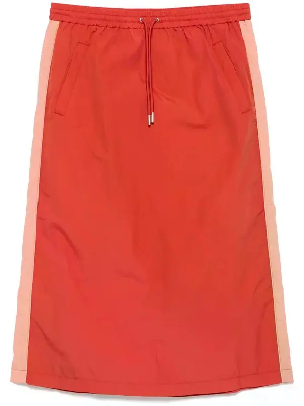 Maison Kitsuné Flash Fox Long Skirt - Red