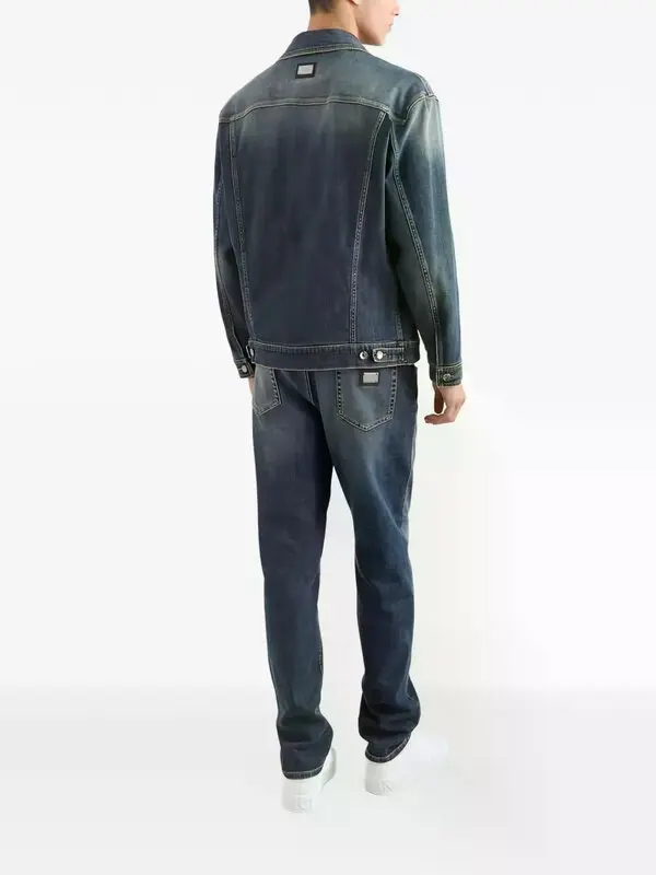 Dolce & Gabbana Distressed Denim Trucker Jacket