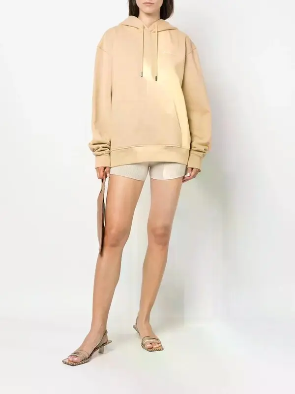 Jacquemus Le Sweatshirt Brodé Hoodie - Neutrals