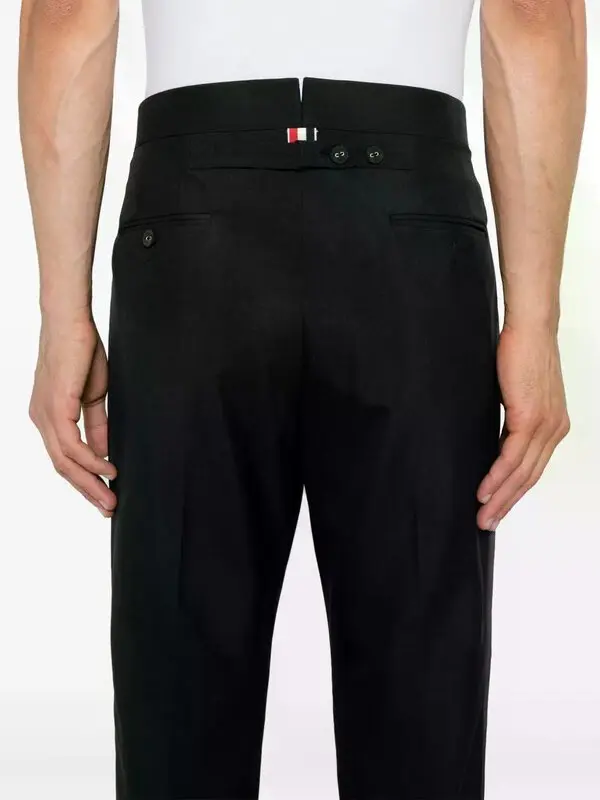 Thom Browne Skinny Trousers With Side Stripe