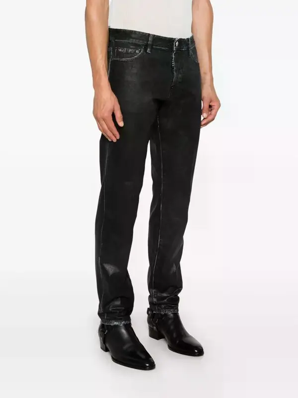 Dsquared2 Garment-dyed Straight Leg Jeans