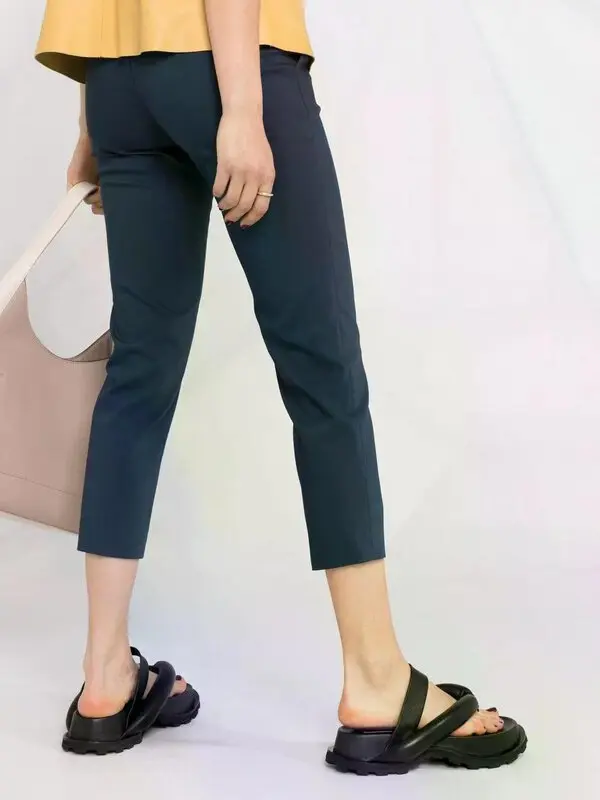 BLANCA VITA Topazio Cropped Slim-cut Trousers